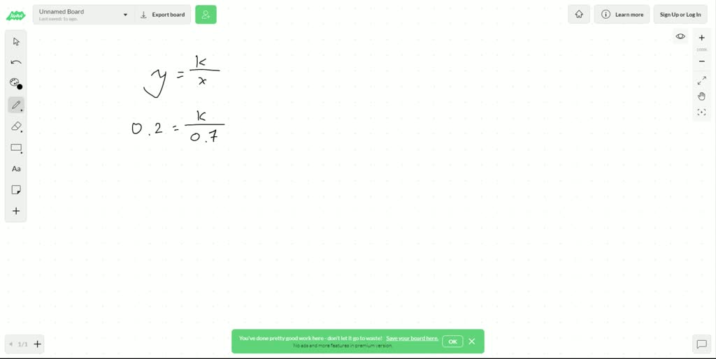 SOLVED:If y varies inversely as x, find the constant of variation and the inverse variation ...