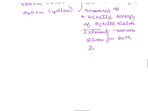 SOLVED:A photoelectric experiment was performed by separately shining a ...