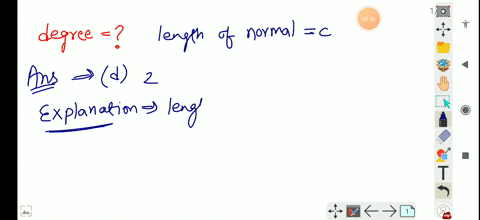 SOLVED:The degree of the differential equation of all curves having ...