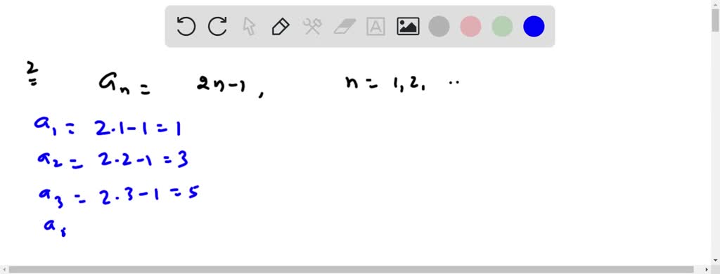 (a) Write the odd numbers as a number sequence. (b) Write a position ...