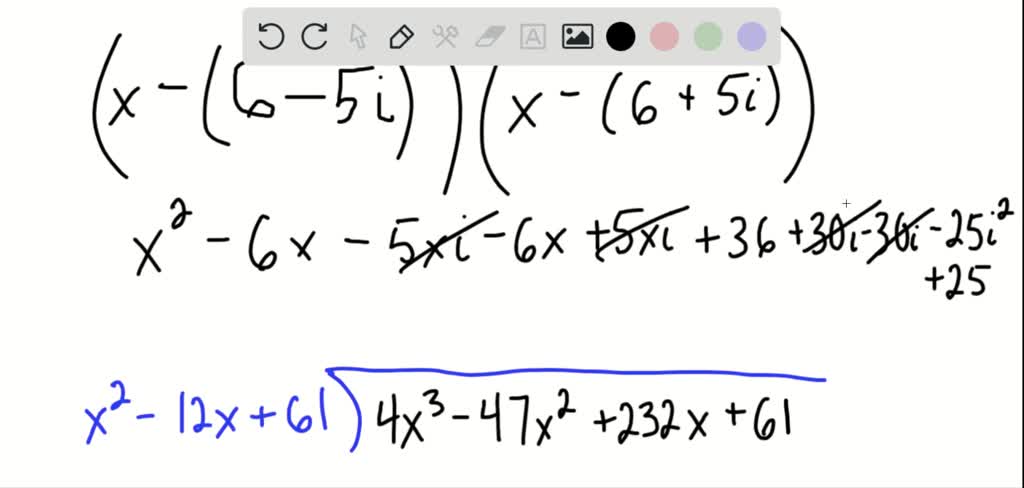 SOLVED:An equation is given, followed by one or more roots of the ...