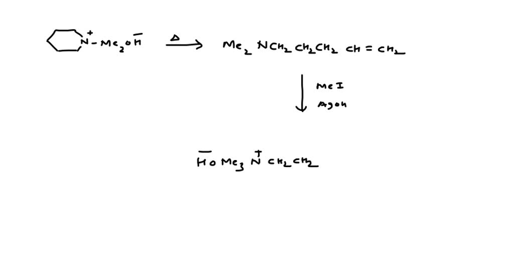 ⏩SOLVED:Piperidine is subjected to exhaustive methylation and the ...