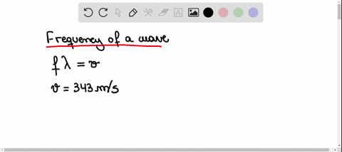 SOLVED:For sound waves, which travel at 343 m / s in air at room ...