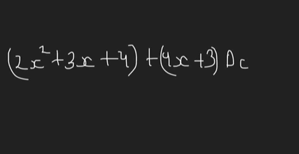 Differentiate from first principles: 2 x^2+3 x+4 | Numerade