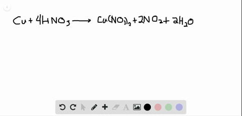 SOLVED:When solid copper is added to nitric acid, copper(II) nitrate ...