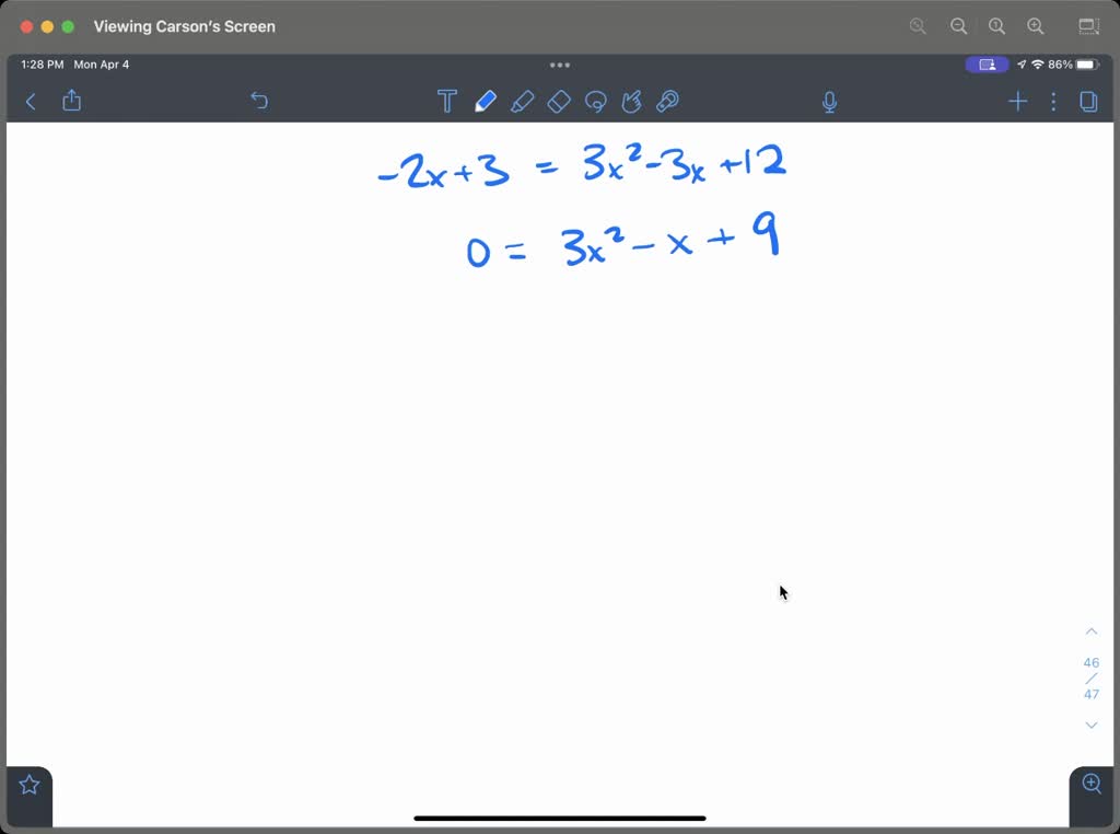 VIDEO solution:plot the graphs of both equations on the same coordinate plane. Find and label ...