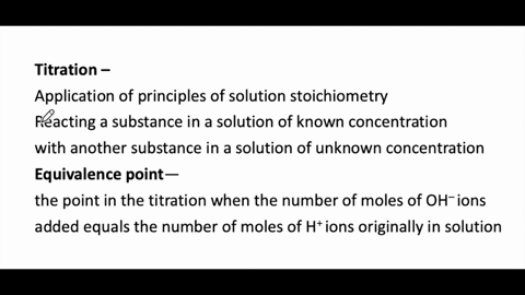 SOLVED: titration procedure