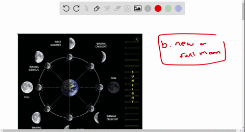 SOLVED:What is the phase of the Moon if, on the first day of spring ...