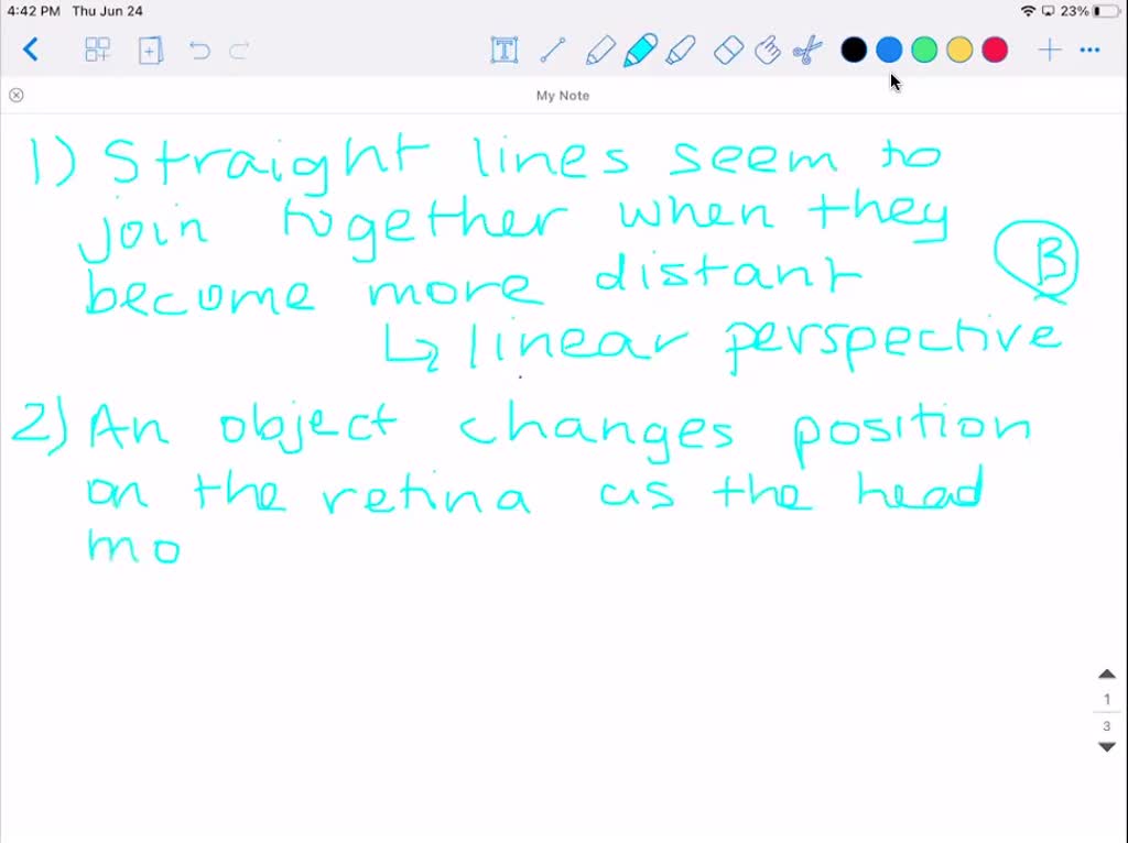 SOLVED:Match the monocular cues with their definitions. a. Relative ...