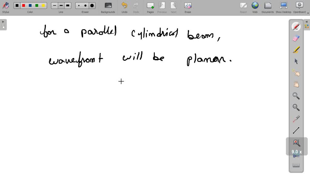 SOLVED:Based on the following paragraph. An initially parallel ...