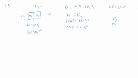 SOLVED:A body of mass M, initially at rest, explodes and splits into two pieces of mass M / 3 ...