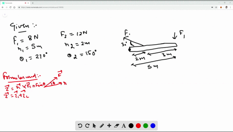 Calculate the torque (magnitude and direction) ab…
