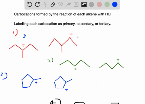 SOLVED:Draw a skeletal structure of the following carbocation. Identify it as primary, secondary ...