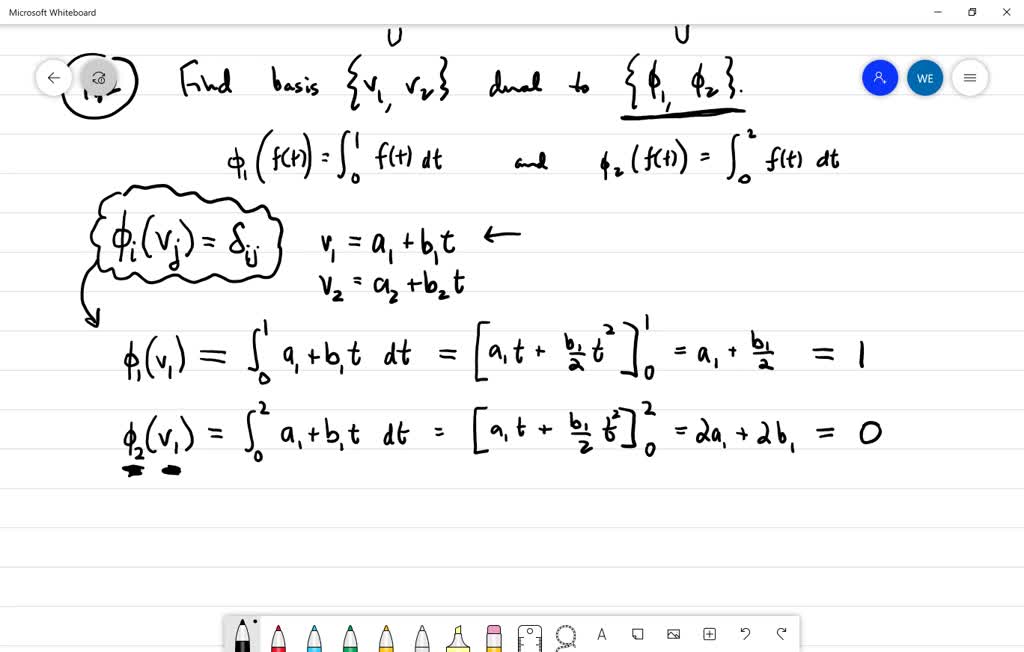 SOLVED:Let V=𝐏10(t), the vector space of polynomials of degree ≤10 ...