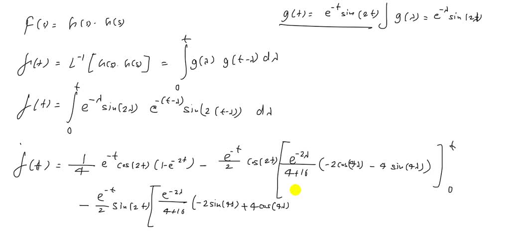 Solved Compute The Convolution F G T Using The Indicated Pair Of