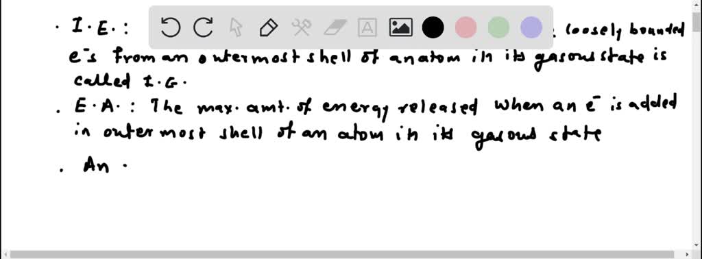 Explain how ionization energy and electron affinity determine whether ...