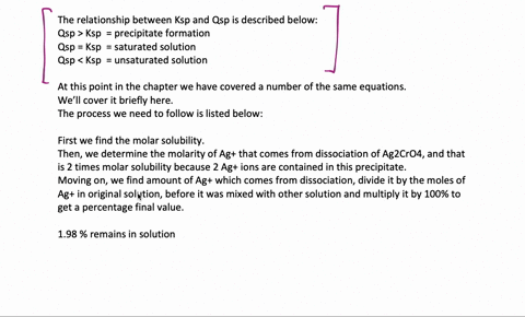 SOLVED:What percentage of the original Ag^+ remains in solution when ...