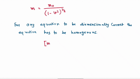 SOLVED:A famous relation in physics relates 'moving mass' m to the ...