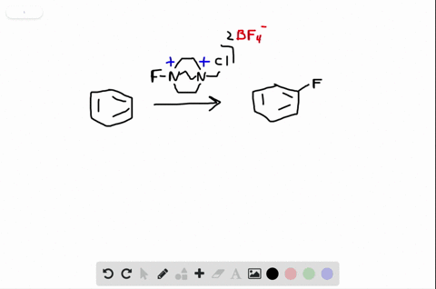 Propose a mechanism for the electrophilic fluorination of benzene with ...