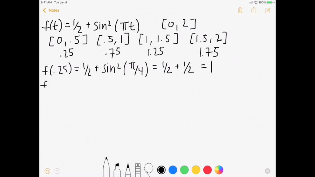 Solvedin Exercises 15 18 Use A Finite Sum To Estimate The Average Value Of F On The Given 8776