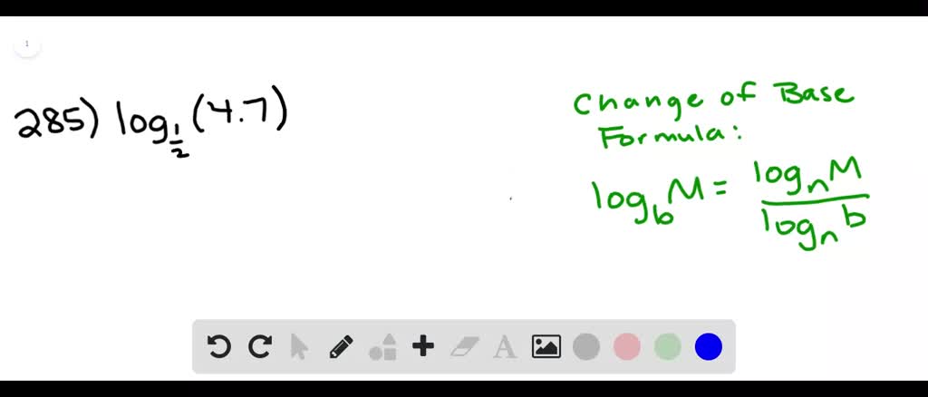 SOLVED:For the following exercises, use the change-of-base formula to ...