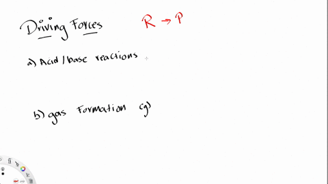 SOLVED:Two “driving forces” for reactions discussed in this section are ...