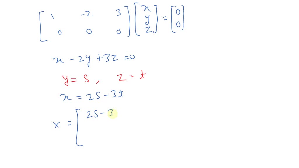 Encuentre (a) la base y (b) la dimensión del espacio solución del ...