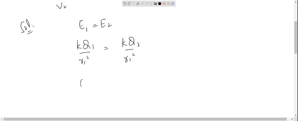 SOLVED: Two conducting spheres of radii r1 and r2 are charged such that ...