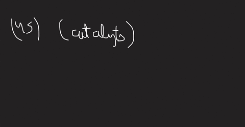 SOLVED:What is a catalyst, and what effect does it have on the ...
