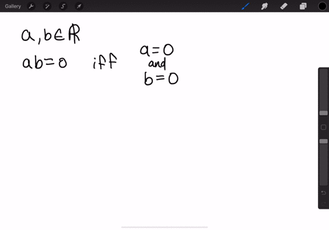SOLVED:True or False A product of real numbers is zero if and only if ...