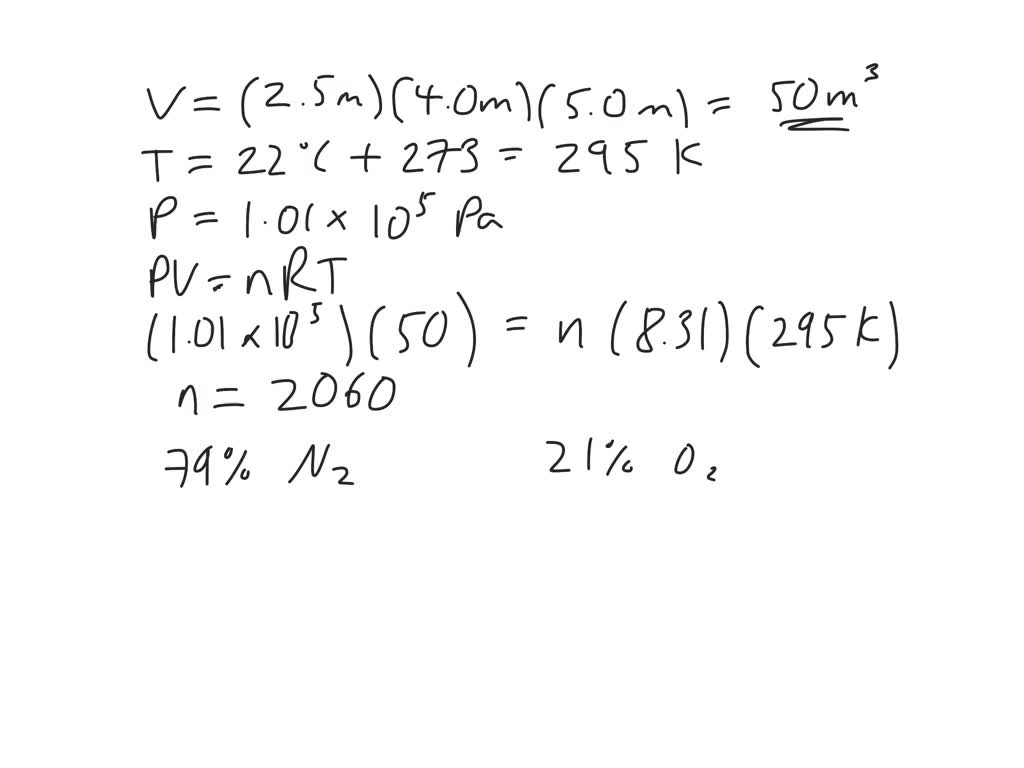 SOLVED mmh The Dimensions Of A Room Are 2 5 M 4 0 M 5 0 M Assume