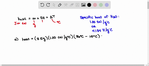 SOLVED: Use the heat equation to calculate the energy for each of the ...