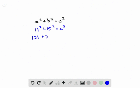 SOLVED:USING THE PYTHAGOREAN THEOREM Find the missing length of the ...