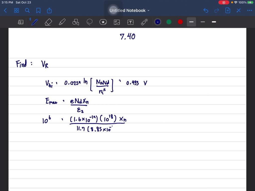 A silicon pn junction diode is doped with Na=Nd=10^18 cm^-3. Zener ...