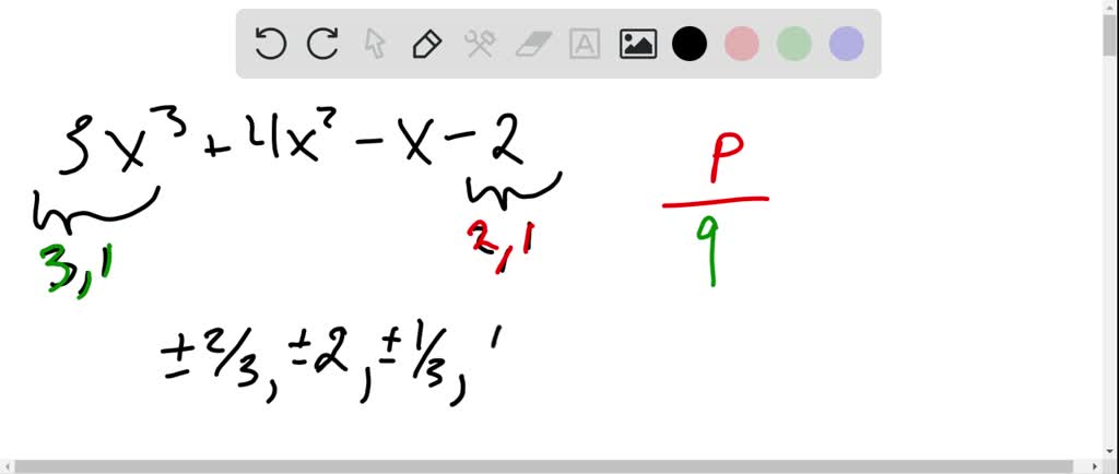 SOLVED:A polynomial function P and its graph are given. (a) List all possible rational zeros of ...