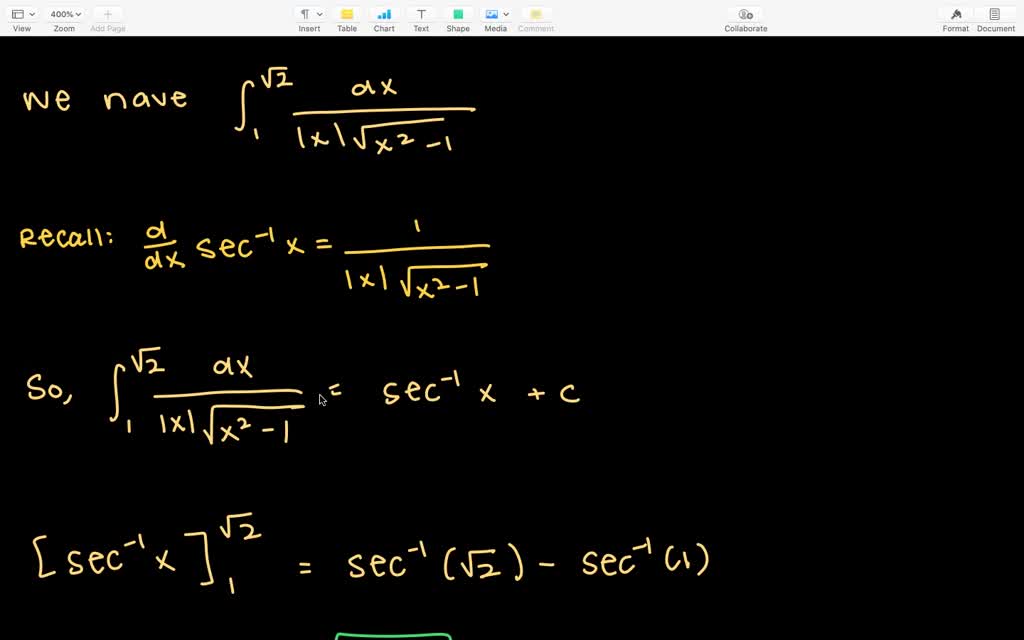 SOLVED:The following integration formulas yield inverse trigonometric ...