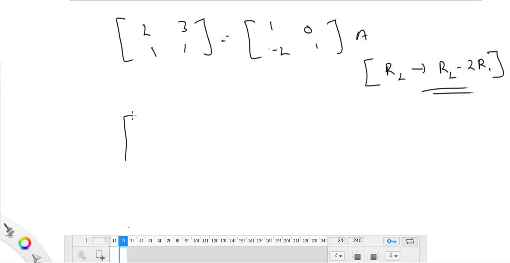 SOLVED:Using elementary transformations, find the inverse of each of the matrices, if it exists ...