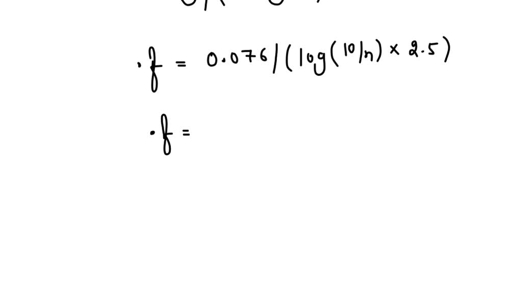 Give the expression of the friction slope in terms of the flow rate ...