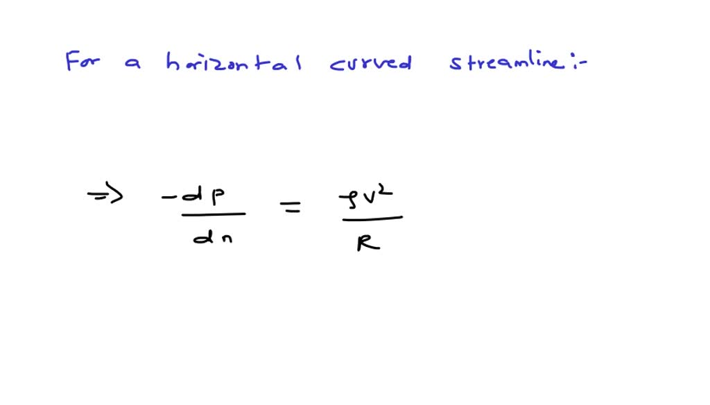 ⏩SOLVED:Air flows along a horizontal, curved streamline with a 20 ft ...
