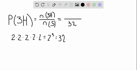 SOLVED:Find the probability of each event. Tossing 3 heads in 5 tosses of a fair coin