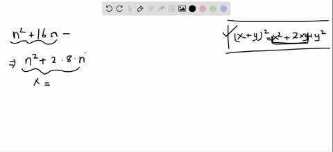 SOLVED:Complete the square to make a perfect square trinomial. Then, write the result as a ...