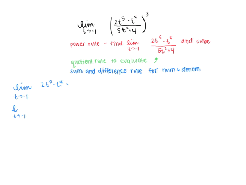 SOLVED:Evaluate the limit and justify each step by indicating the ...