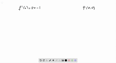 Find the function with the given derivative whose graph passes through the point P. f^'(x)=2 x-1 ...