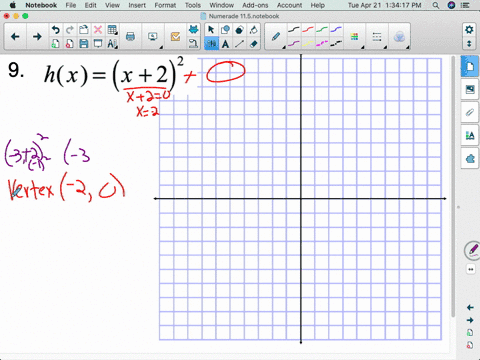 SOLVED:Sketch the graph of each quadratic function. Label the vertex, and sketch and label the ...
