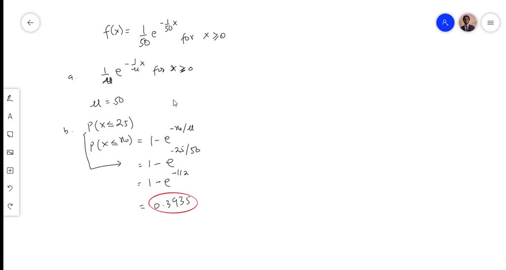 SOLVED:The lifetime (hours) of an electronic device is a random variable with the following ...