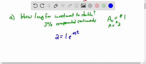 SOLVED: (a) How long will it take an investment to double in value if ...
