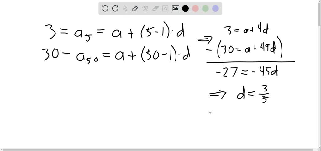 SOLVED Find The Sum Of The First 30 Terms Of Each Arithmetic Sequence 