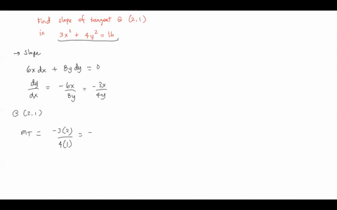 SOLVED:Use a CAS to find the slope of the line tangent to the curve at ...