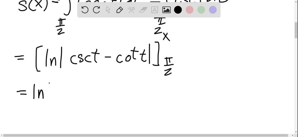 (a) Find the arc length function for the curve y=ln(sinx), 0