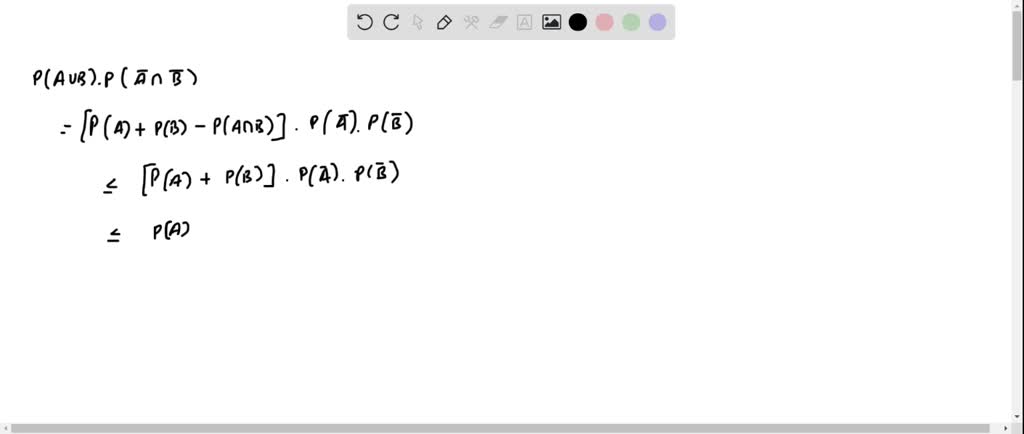 SOLVED:A and B are two independent events. C is event in which exactly ...